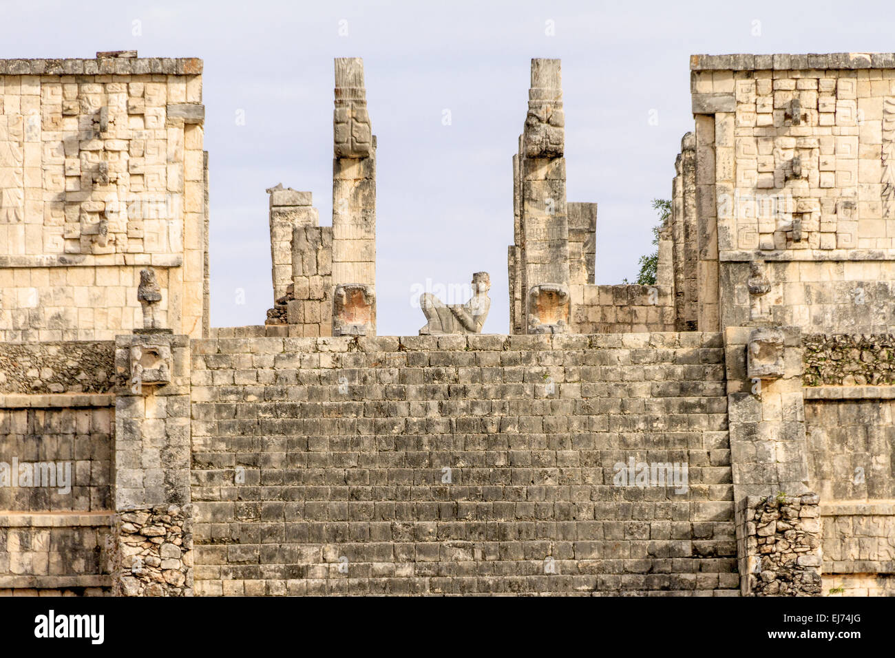 Temple of Warriors Chichen Itza Mexico Stock Photo - Alamy