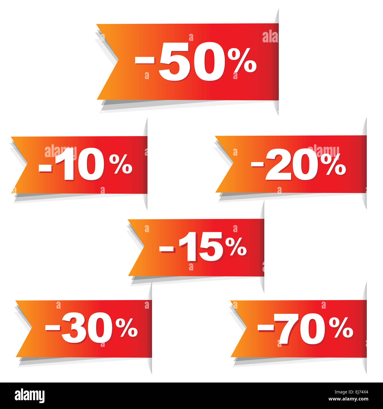 Color Discount Labels Stock Photo - Alamy