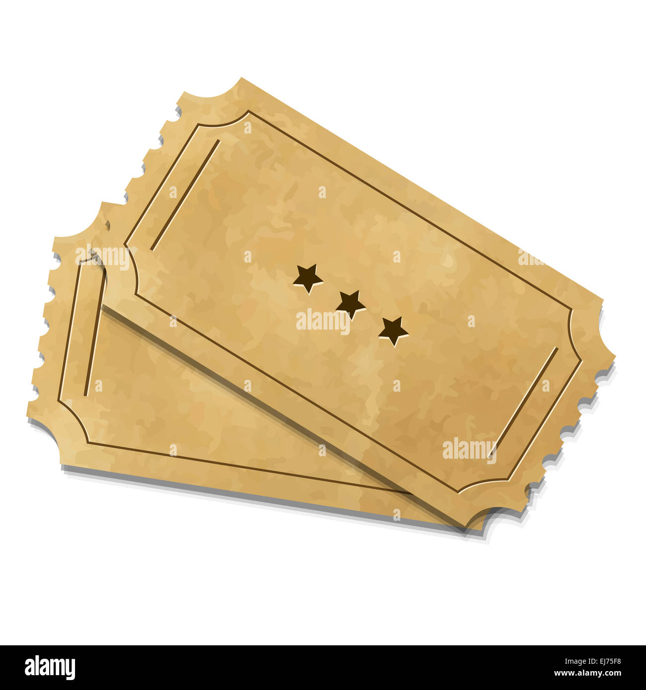 Retro cinema ticket film Cut Out Stock Images & Pictures - Alamy