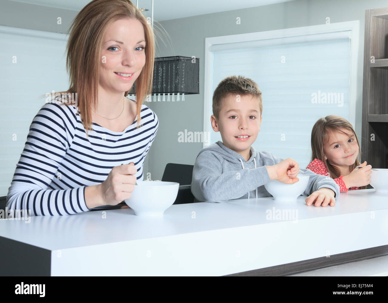 breakfast in kitchen Stock Photo - Alamy