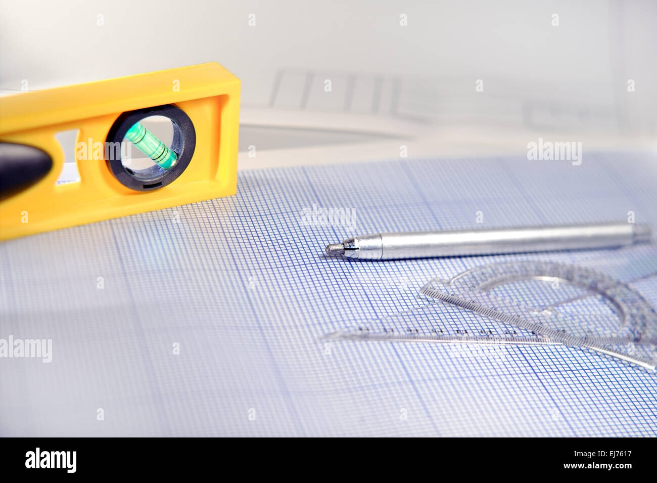Tools of the architect Stock Photo - Alamy