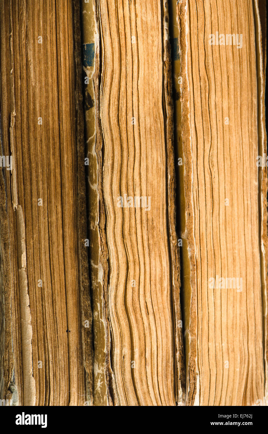 pile of old books, close-up Stock Photo - Alamy