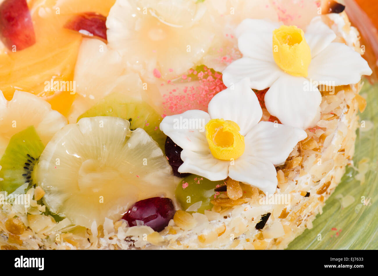 Beautiful delicious cake fruit cheesecake hi-res stock photography and ...