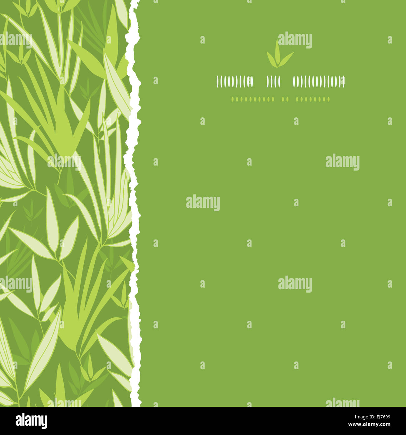 Bamboo branches torn square seamless pattern background Stock Photo - Alamy
