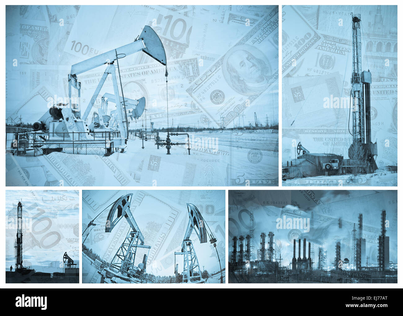 Oil industry and money Stock Photo - Alamy