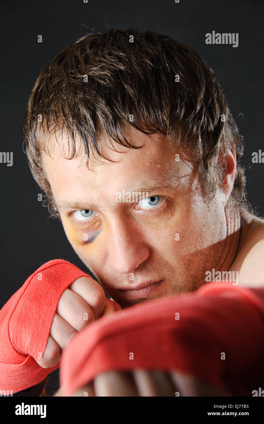 Man male fighter fighting strength hi-res stock photography and images ...