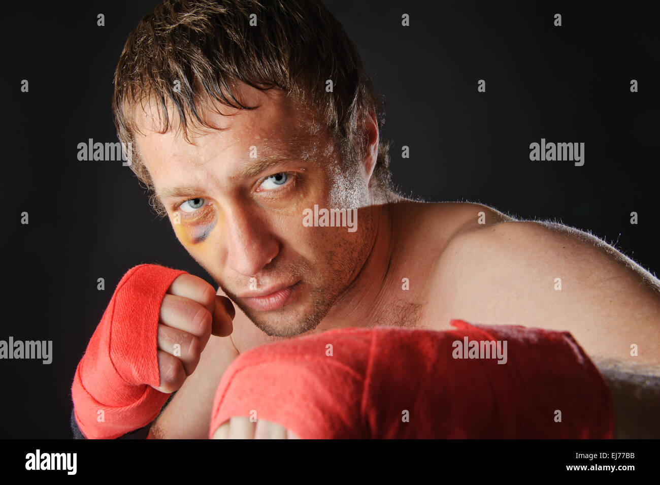 Man male fighter fighting strength hi-res stock photography and images ...
