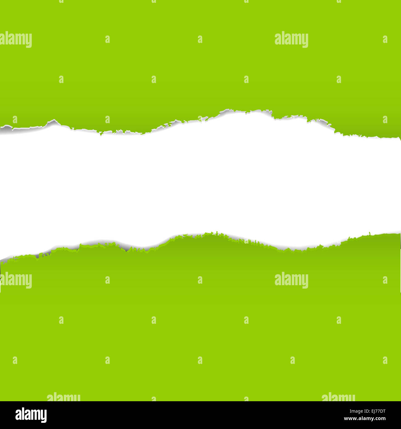 Green Torn Paper Borders Background Stock Photo - Alamy