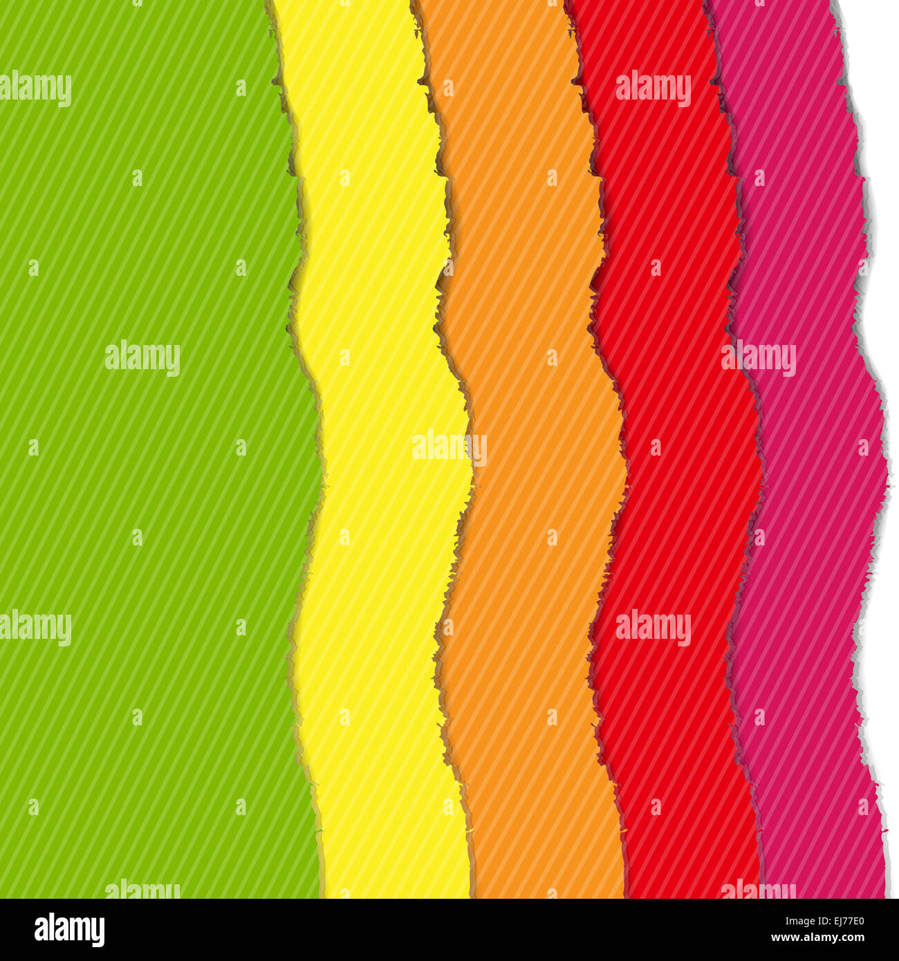 Color Torn Paper Borders Set Stock Photo - Alamy