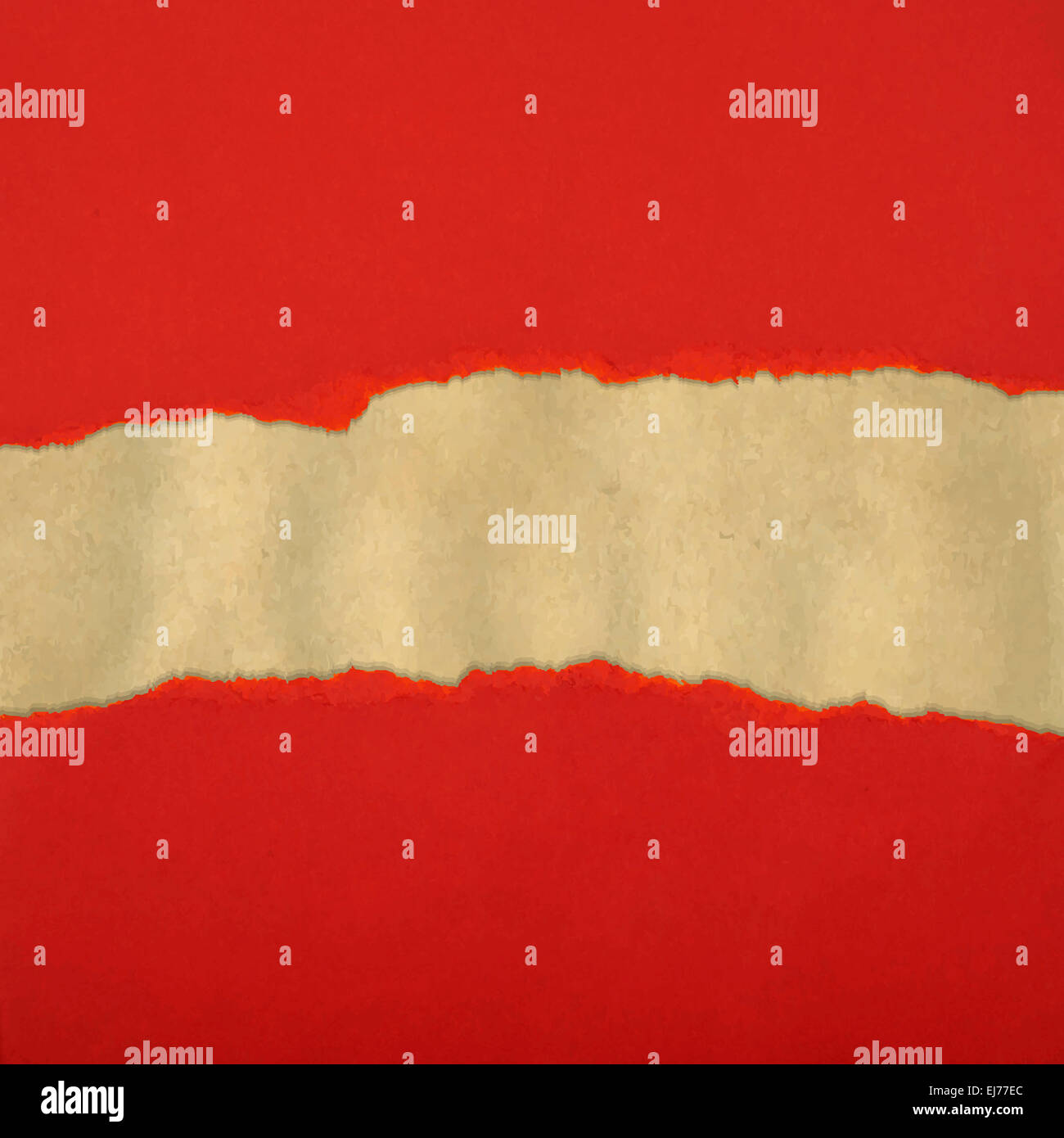 Red Paper With Fragmentary Edge Stock Photo - Alamy