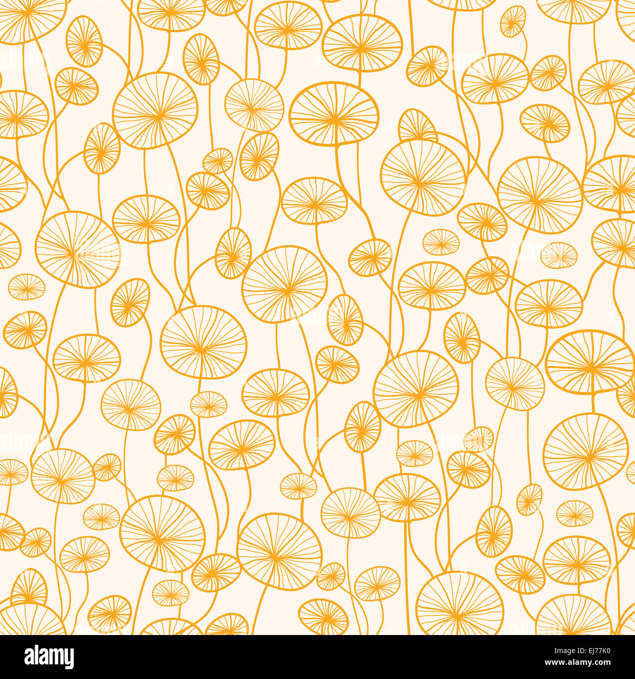 Abstract Yellow Plants Seamless Pattern Background Stock Photo - Alamy