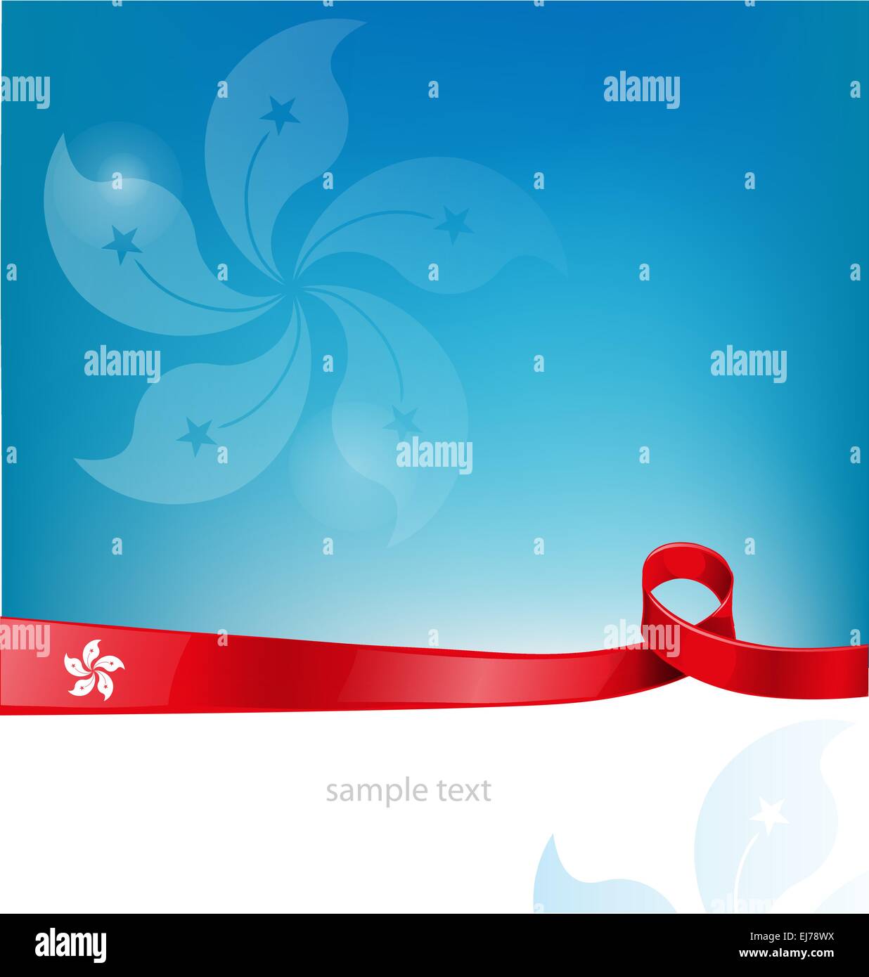Hong kong flag silk Stock Vector Images - Alamy