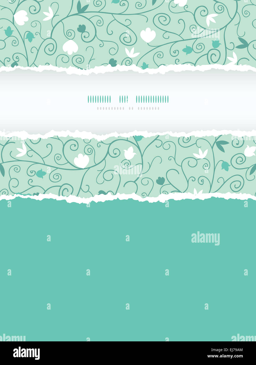 Blossoming Branches Vertical Torn Frame Seamless Pattern Background Stock Photo - Alamy