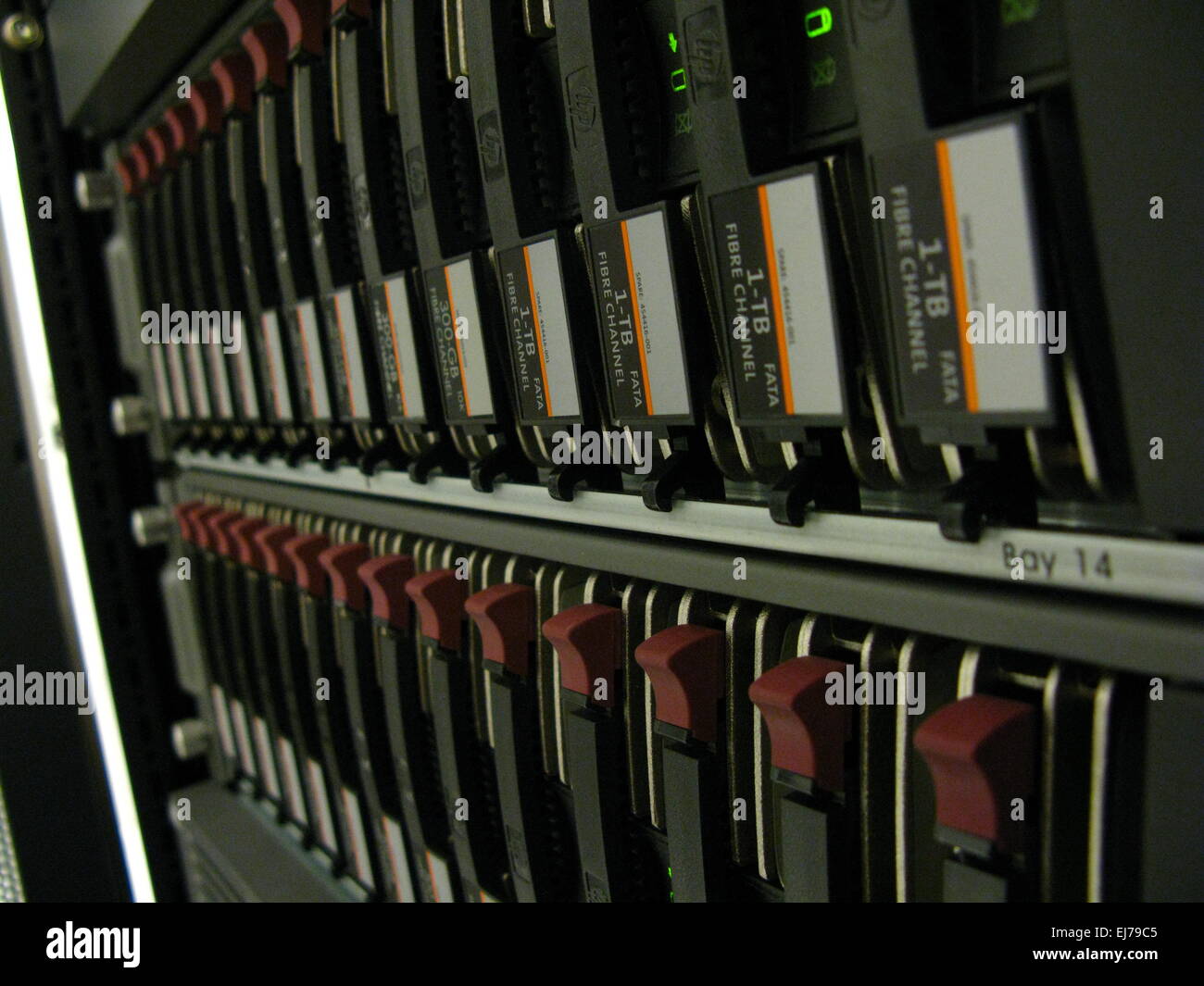 Server hard drives data center Stock Photo - Alamy
