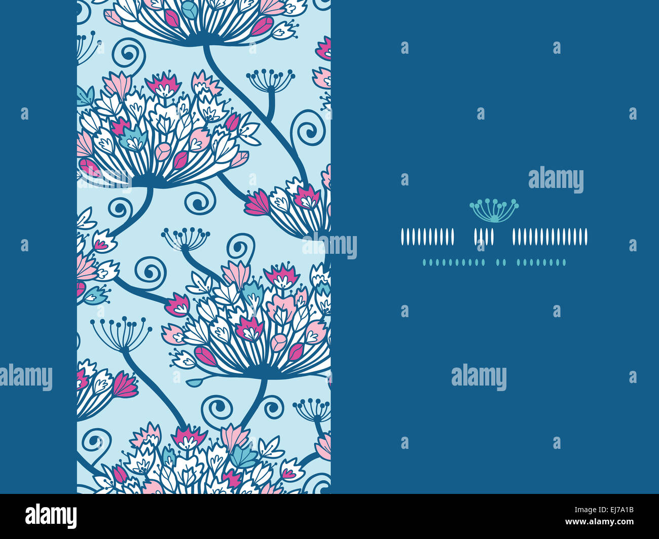 Spring Flowers Seamless Horizontal Pattern Background Stock Photo - Alamy