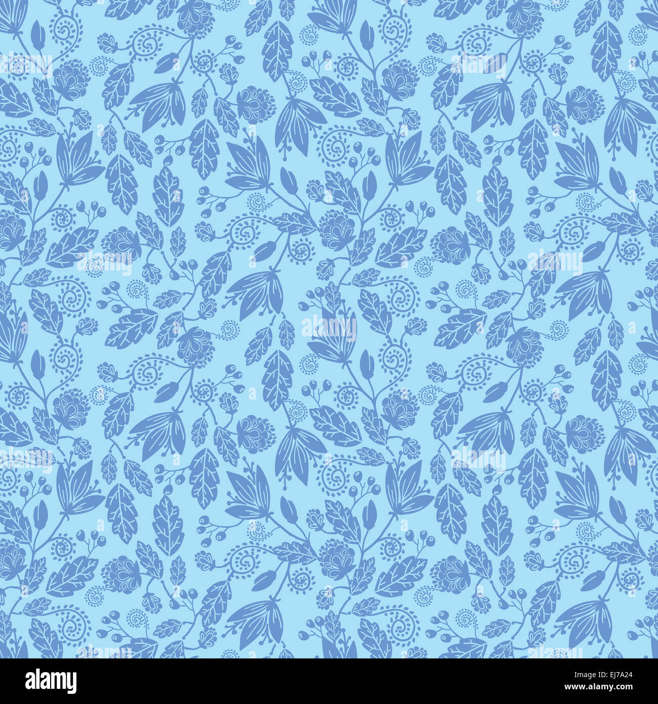 Floral Silhouettes In the Wind Seamless Pattern background Stock Photo ...