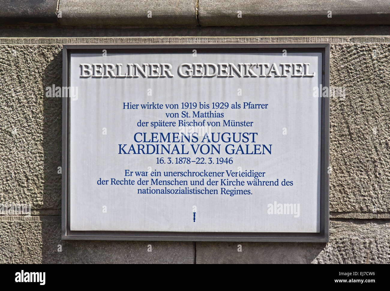 Cardinal Von Galen High Resolution Stock Photography and Images - Alamy