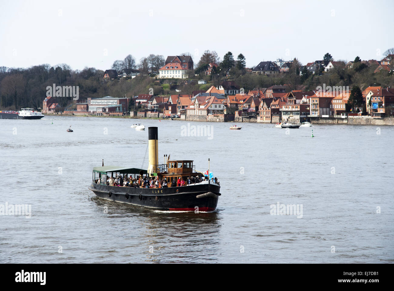Waterway with excursion boat hi-res stock photography and images - Alamy