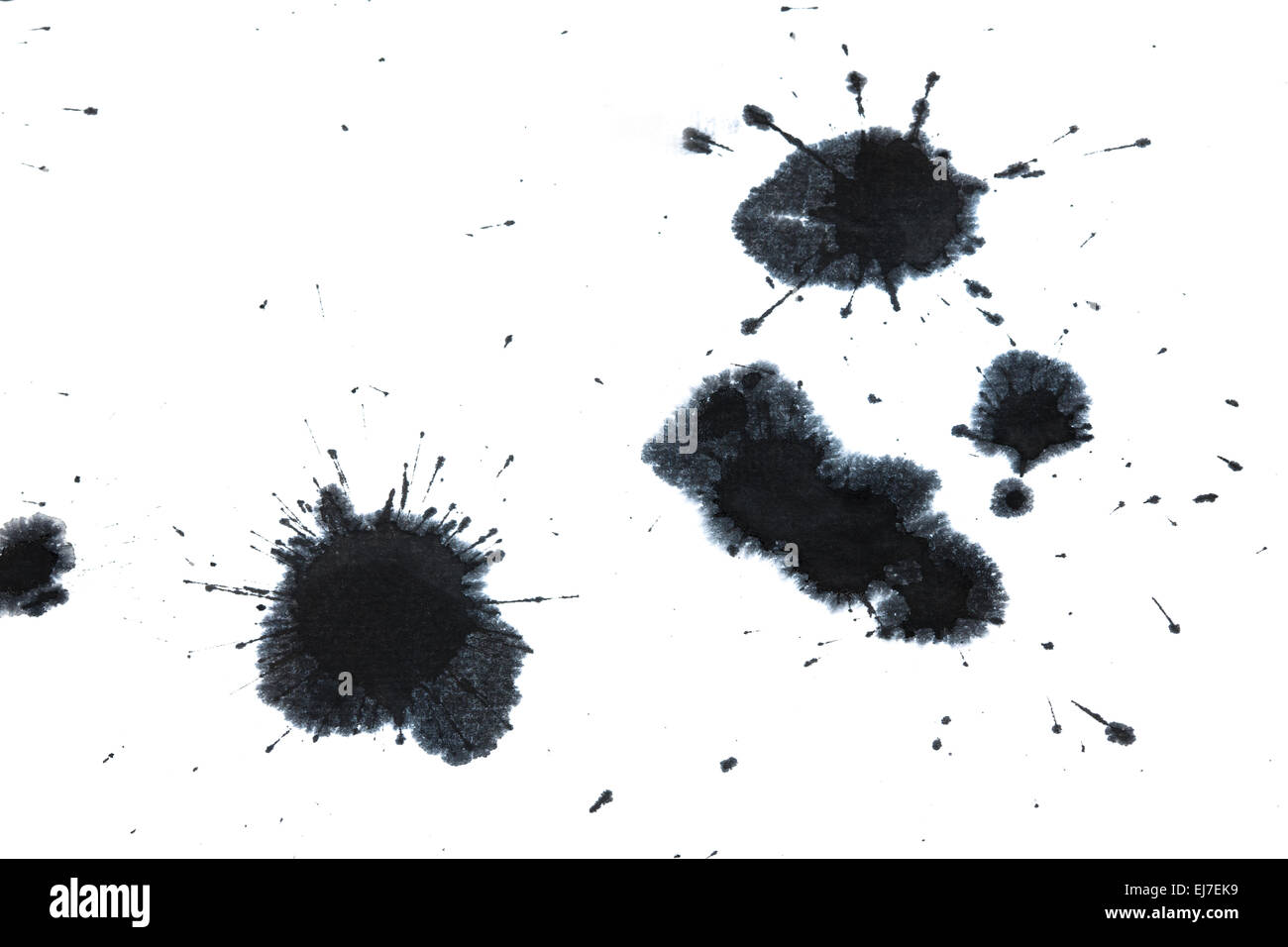 The ink spots on Xuan paper Stock Photo - Alamy