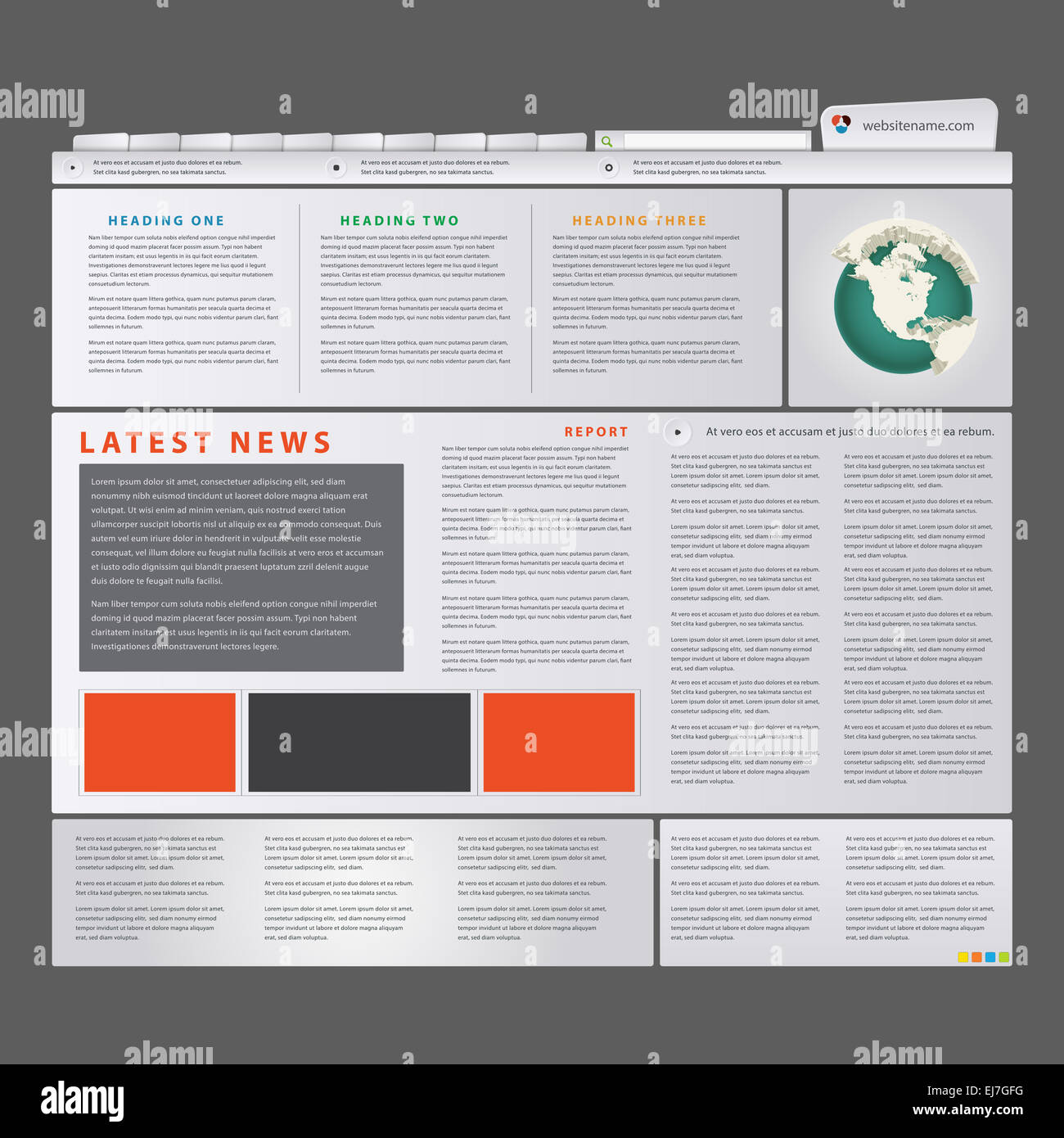 Web site layout news hi-res stock photography and images - Alamy