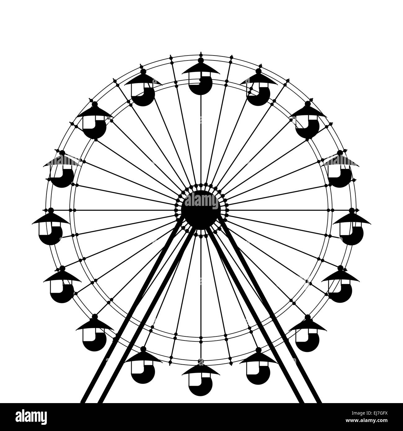 Ferris wheel icon Stock Photo - Alamy