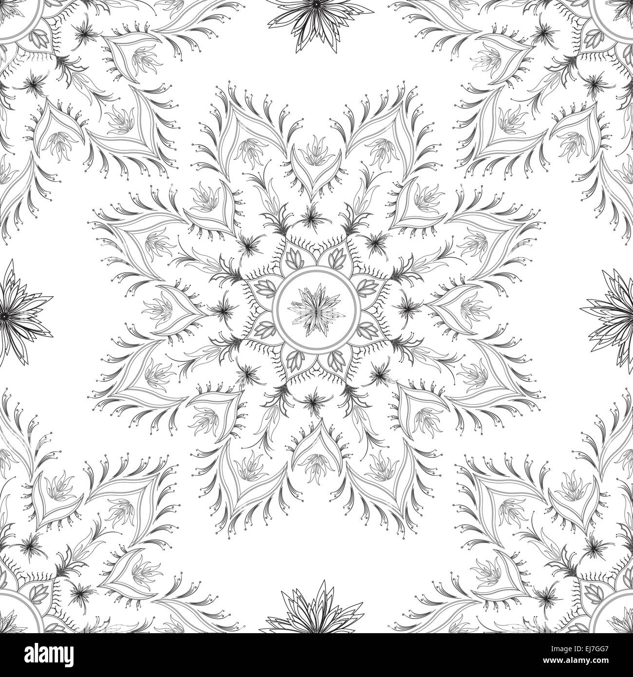 Seamless floral abstract design Stock Photo - Alamy