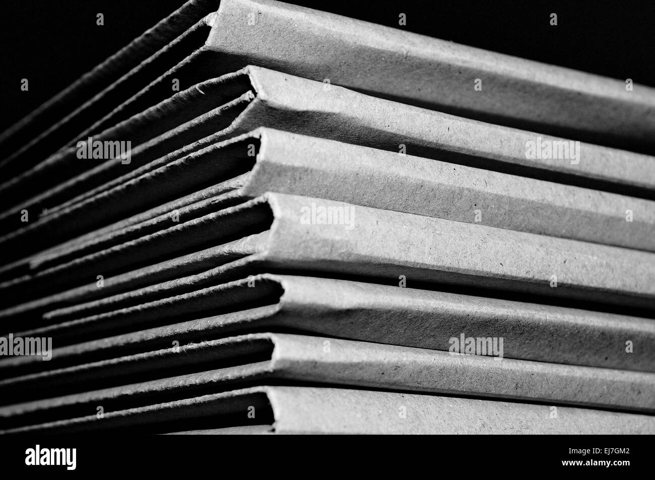 Cardboard black and white Stock Photo - Alamy