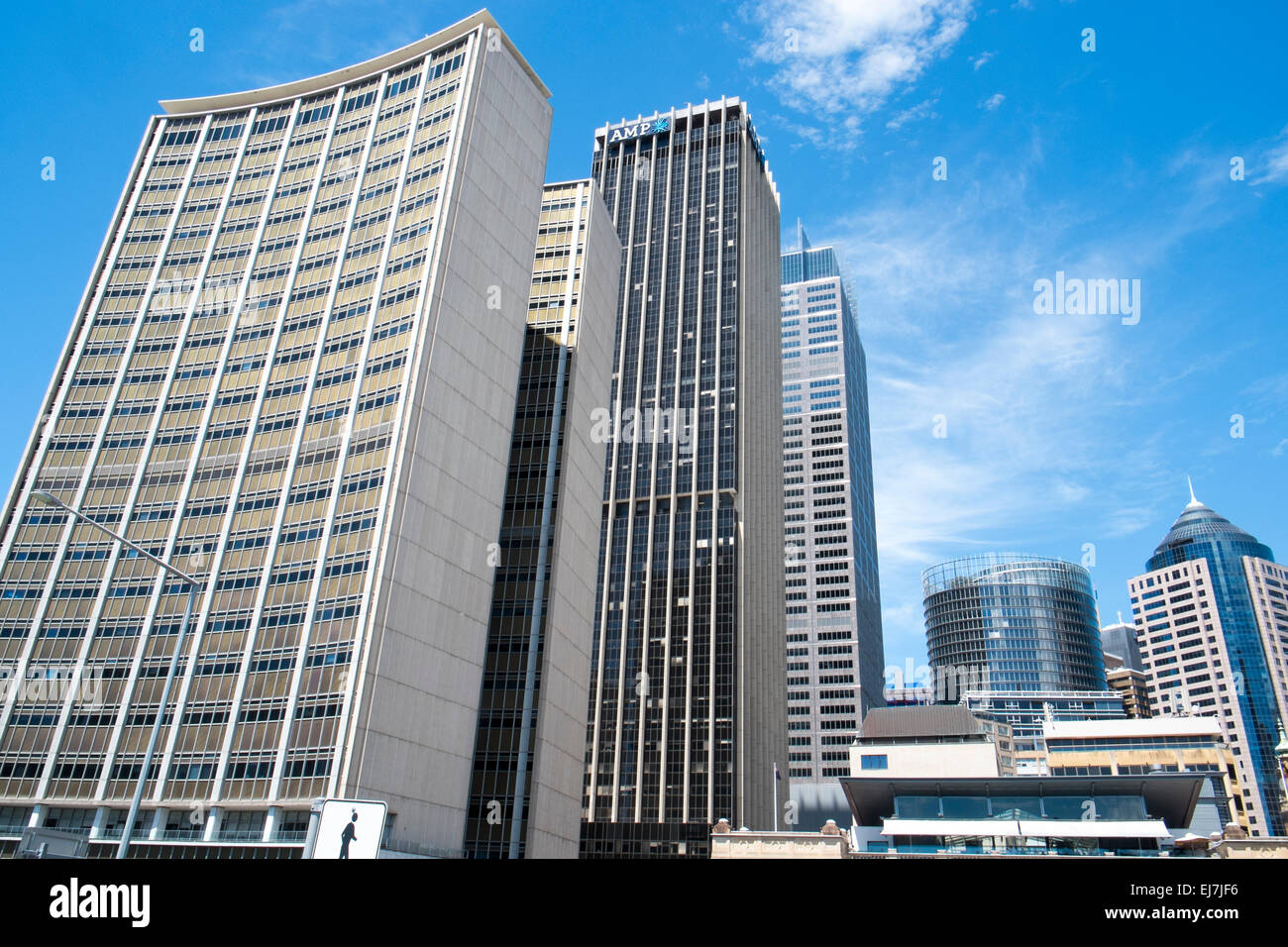high rise office buildings at circular quay Sydney australia Stock ...