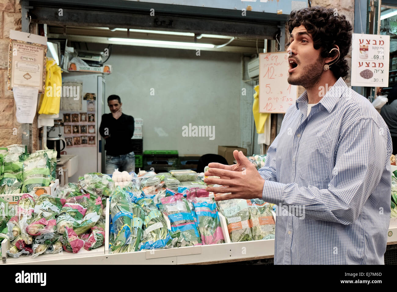 Jerusalem, Israel. 23rd March, 2015. EITAN DRORI, Israeli Opera soloist ...
