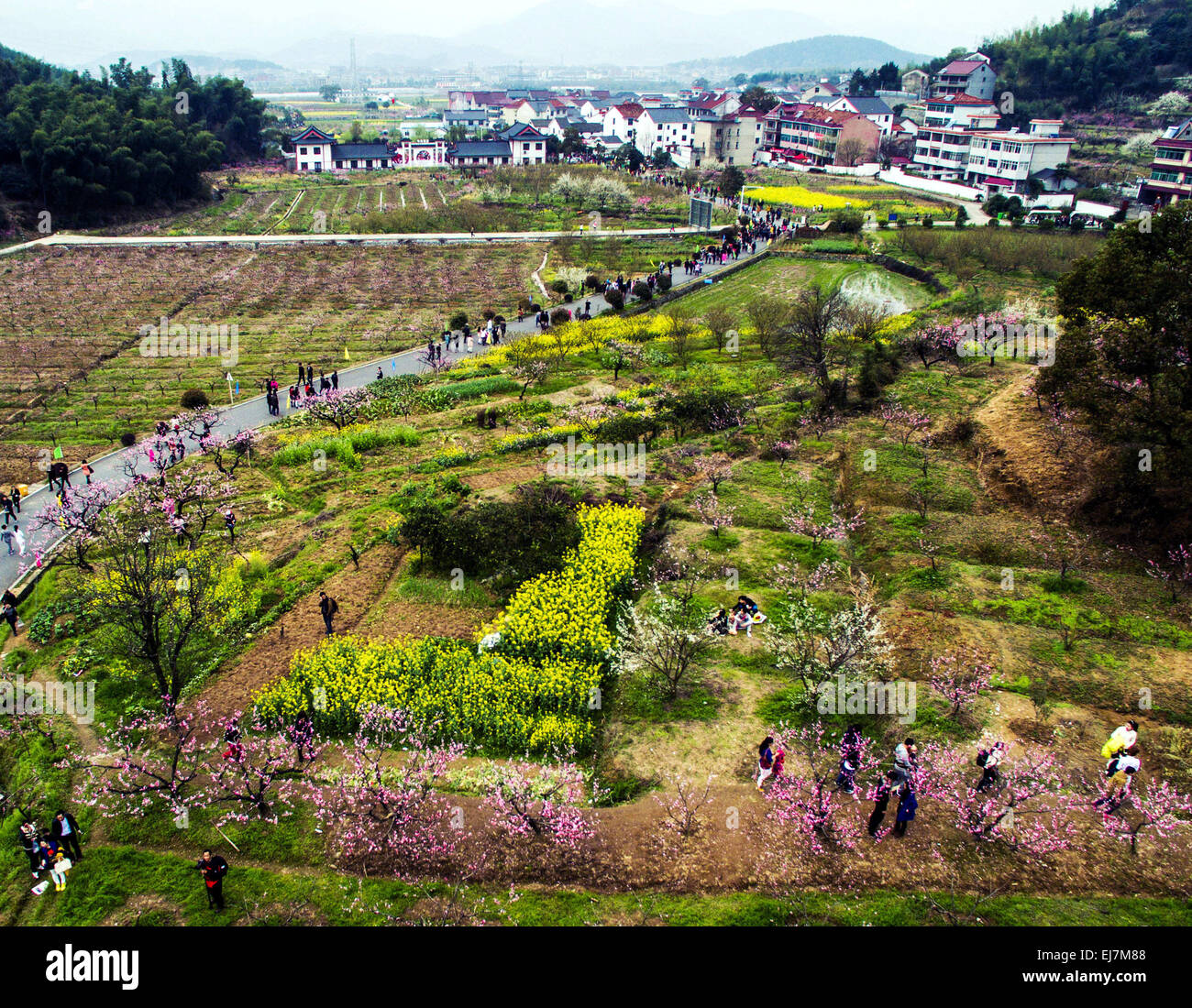 Hangzhou, China's Zhejiang Province. 23rd Mar, 2015. People visit the ...