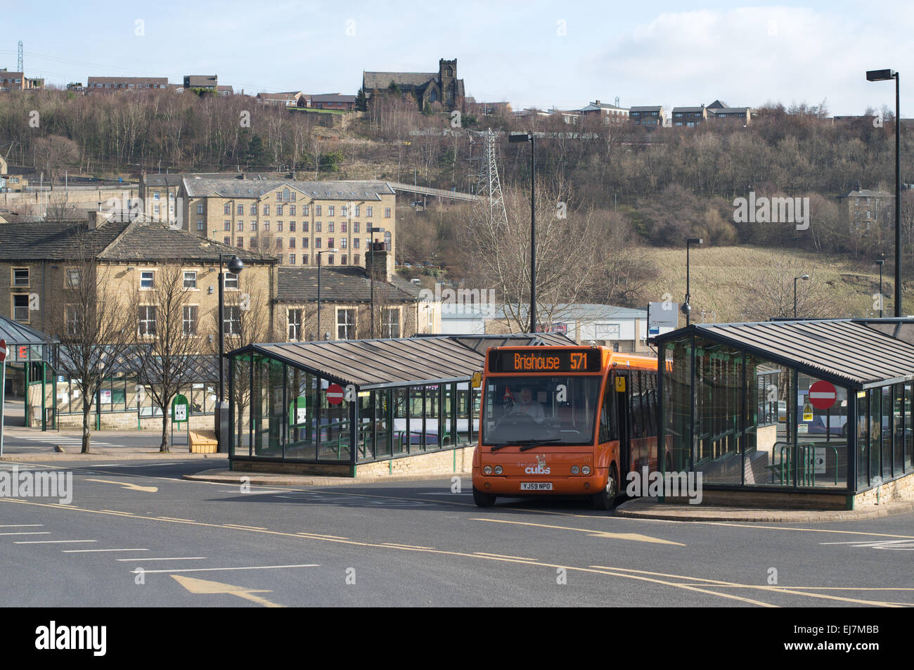 Halifax bus station, Calderdale, West Yorkshire, UK Stock Photo - Alamy