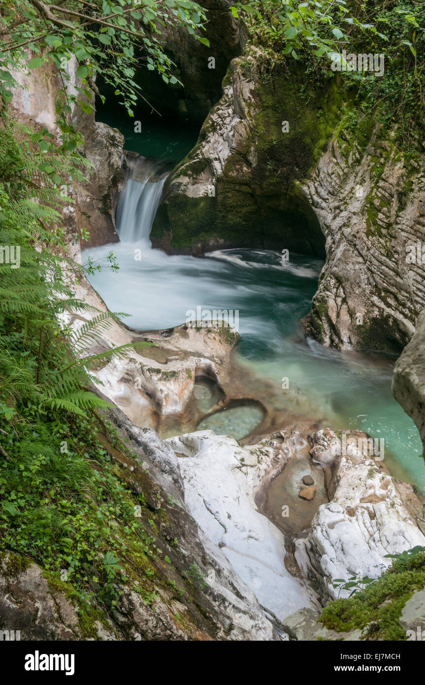 Mountain stream. Picos de Europa. Spain Stock Photo - Alamy