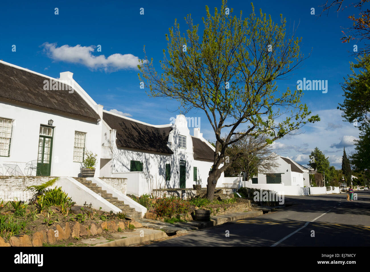 Historical buildings, Church Street, Tulbagh, South Africa Stock Photo ...