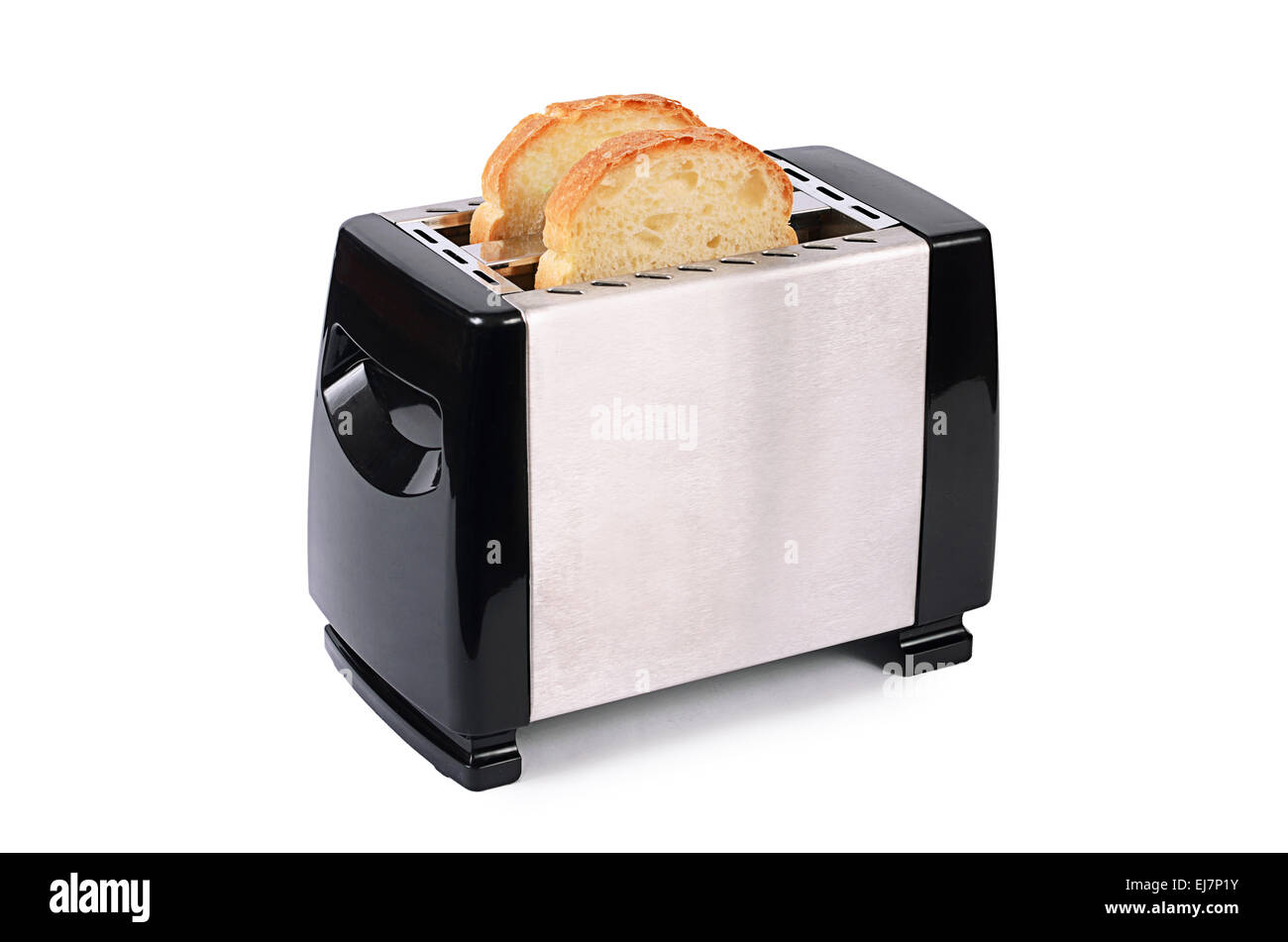 silver toaster isolated on white background Stock Photo - Alamy