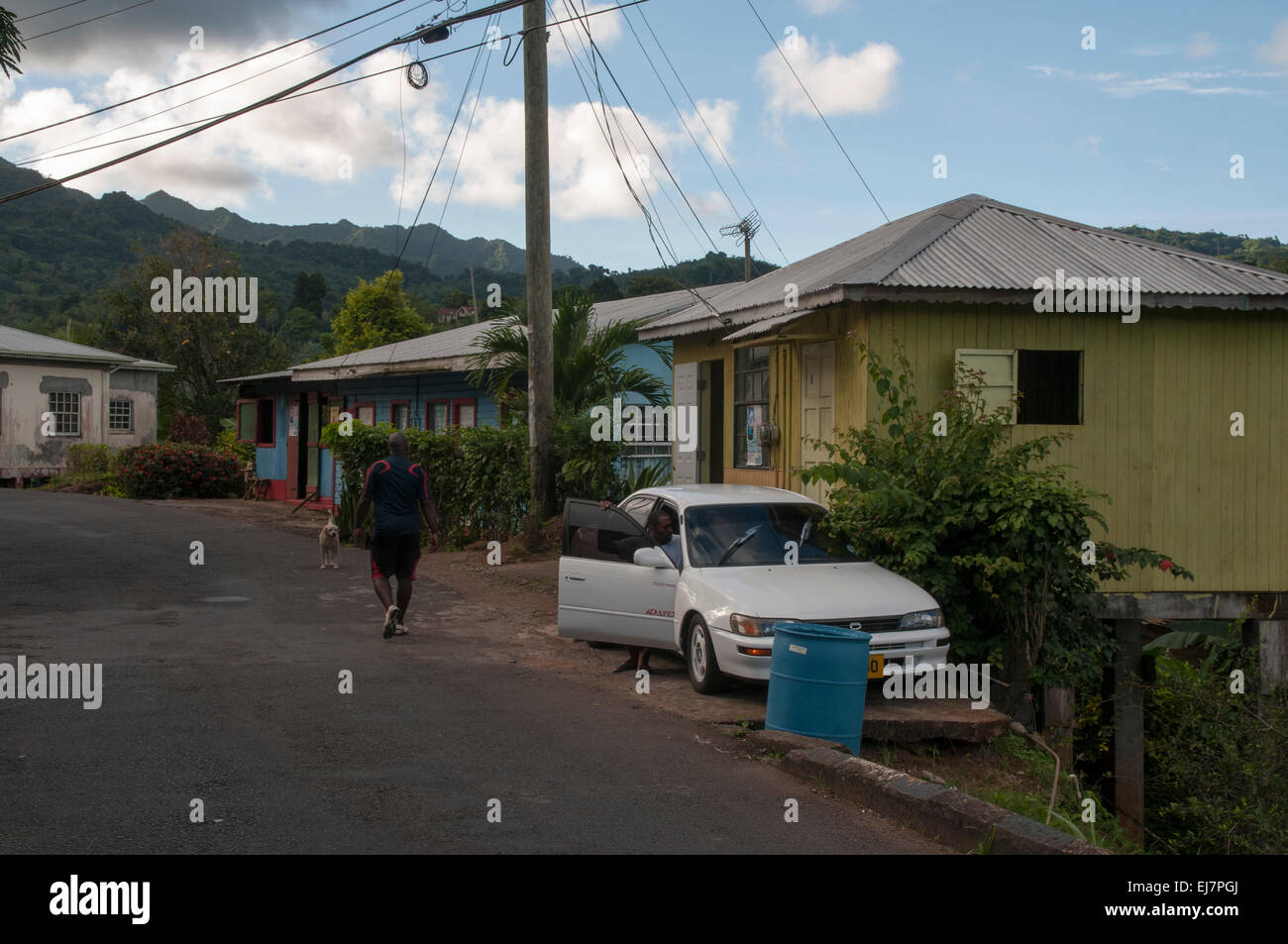 Village in Grenada, one of the Windward Islands of the Lesser Antilles ...