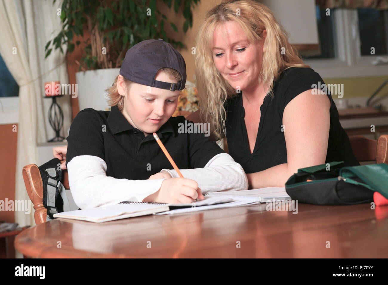 Confused kid on study table hi-res stock photography and images - Alamy