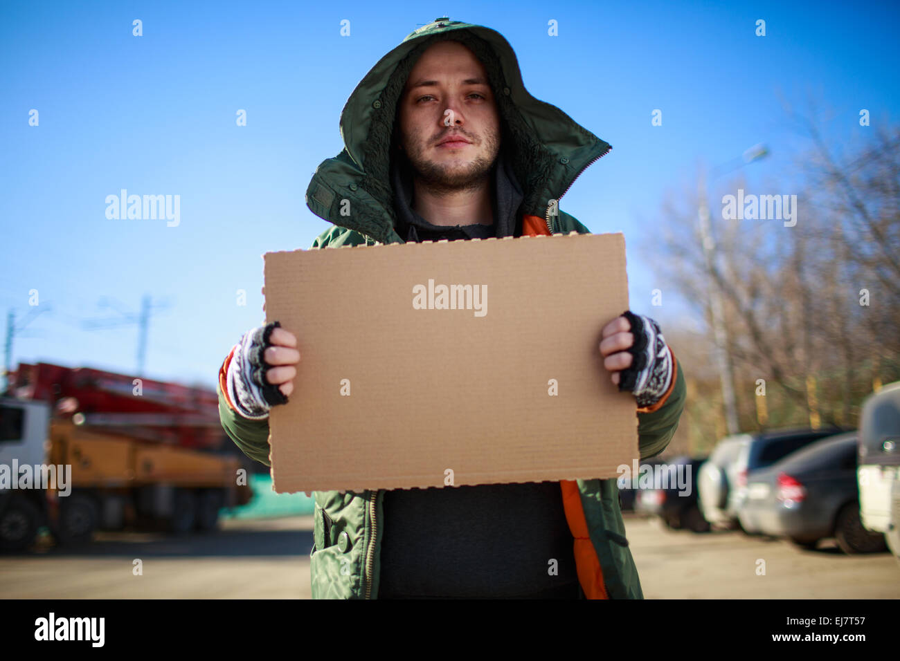 Homeless sign hi-res stock photography and images - Alamy