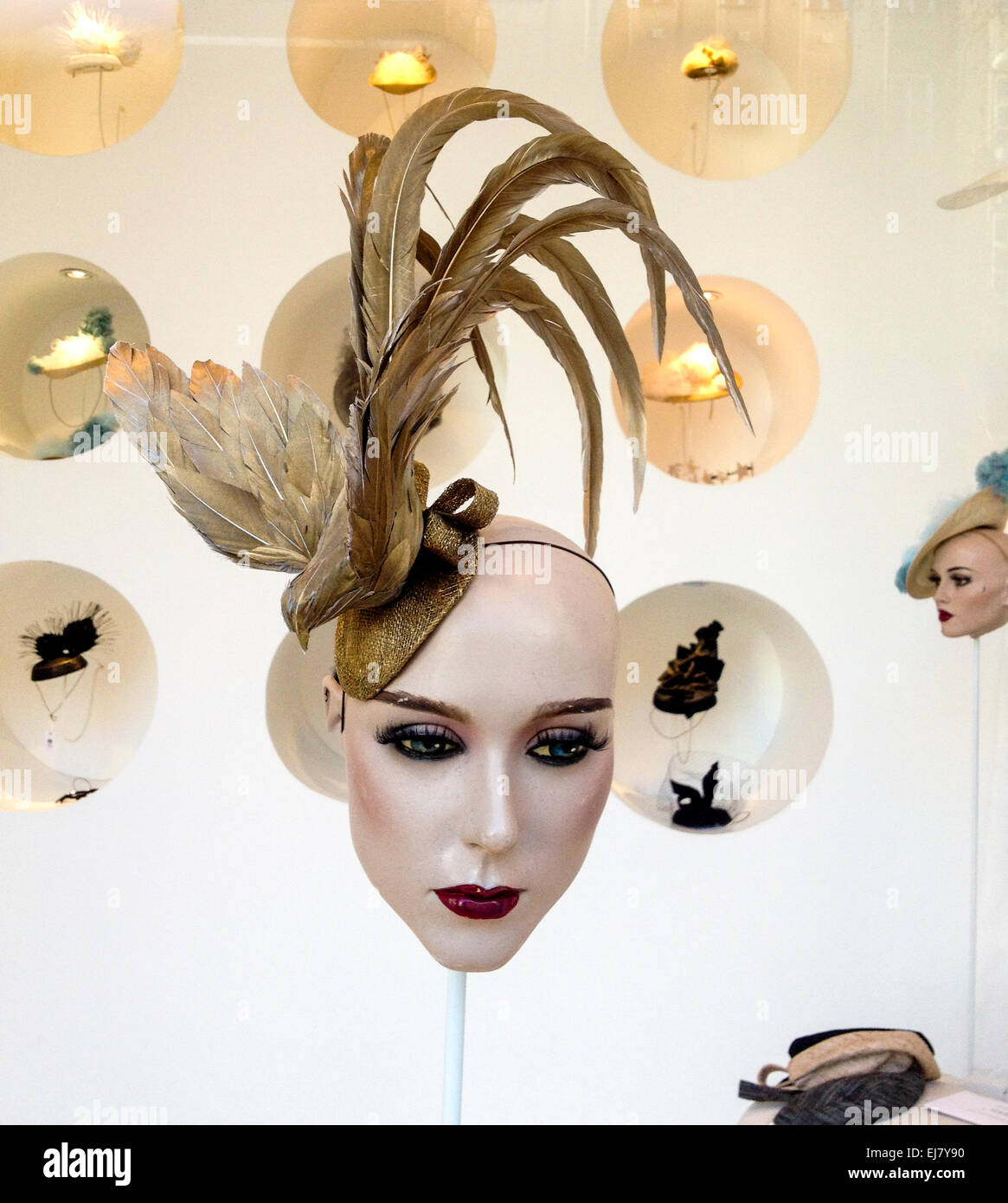 Berlin, Germany, Mitte District, Fashion Designer Window Hats, on ...