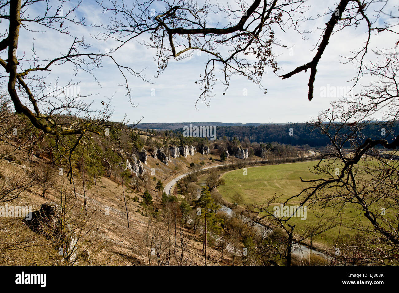 A view of the so-called 'Twelve Apostle' rock formation at Altmuehltal ...