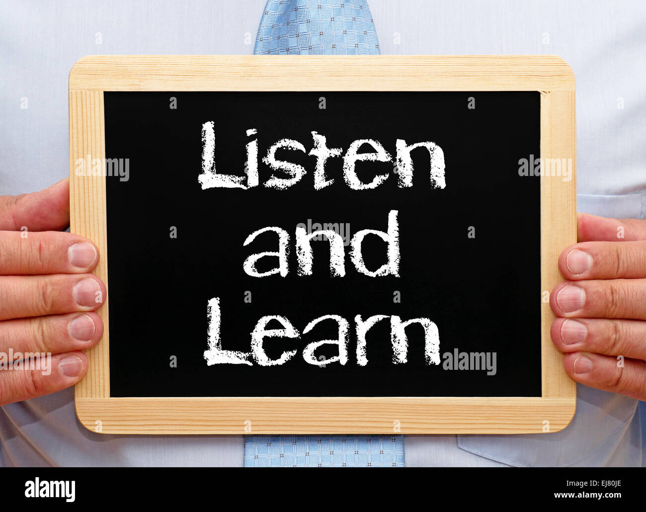 Listen and Learn Stock Photo - Alamy