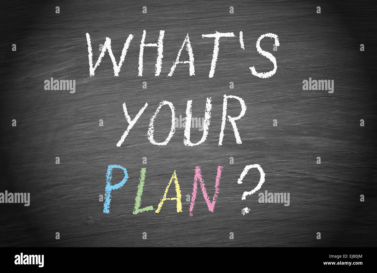 What is your plan Stock Photo - Alamy