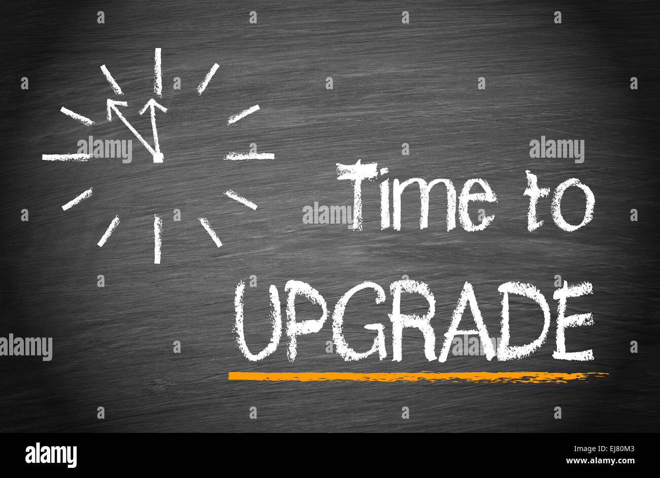 Time to upgrade Stock Photo - Alamy