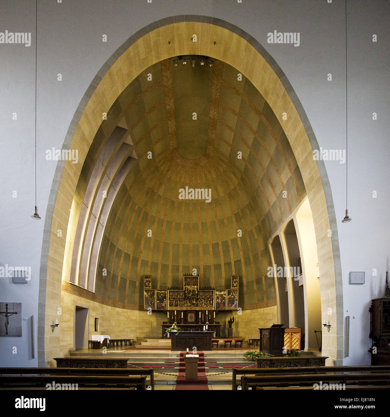 Hall church inside hi-res stock photography and images - Alamy