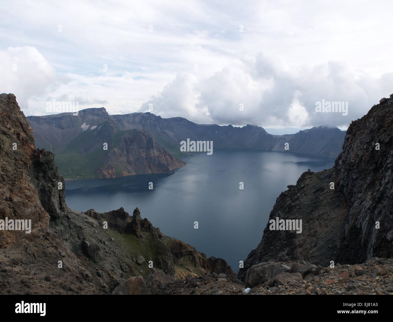 Volcanic Lake of Chang Bai Mountain Stock Photo - Alamy