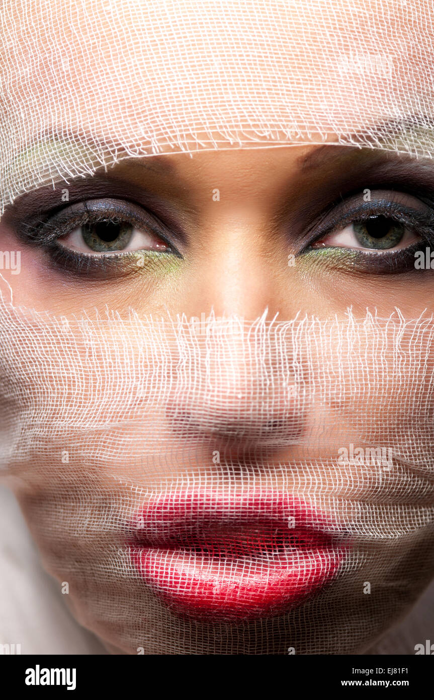 Woman with bandage hi-res stock photography and images - Alamy