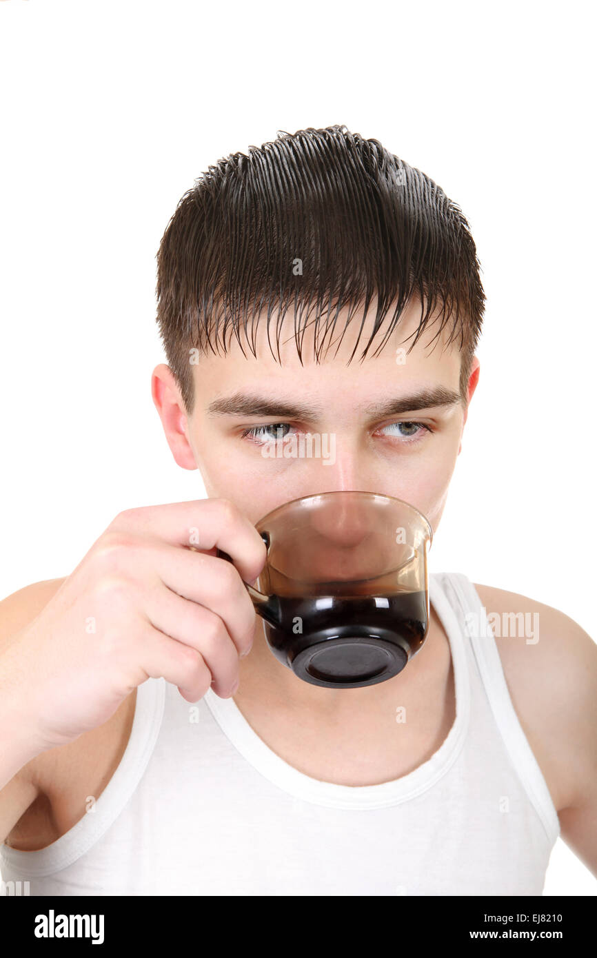 Guy drinks coffee tea hi-res stock photography and images - Alamy
