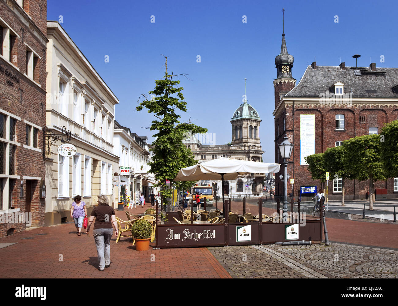 Historic town center, Rheinberg, Germany Stock Photo - Alamy
