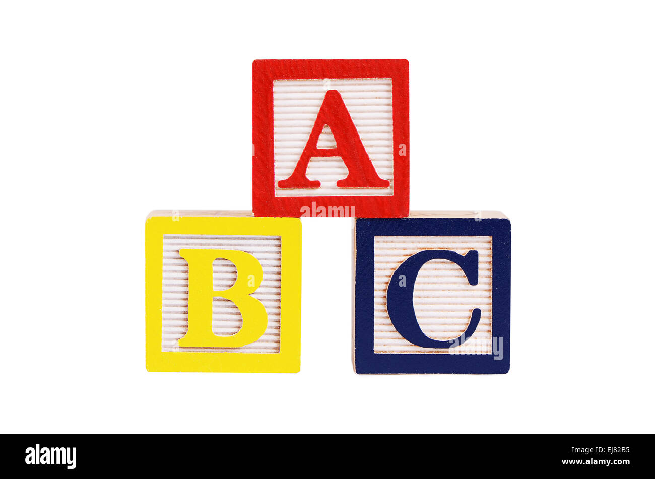 Wooden cubes isolated on white background Stock Photo - Alamy