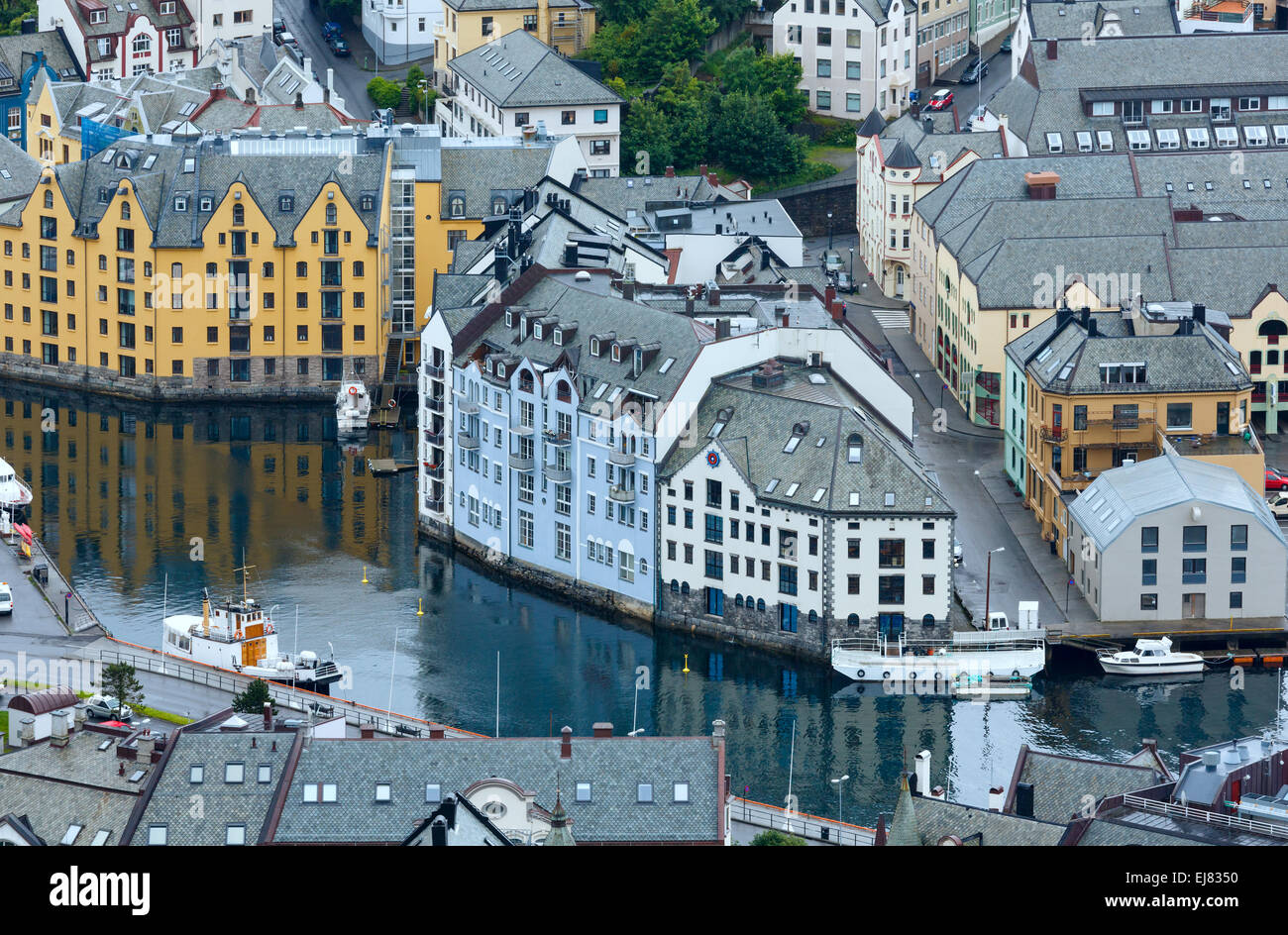 Alesund town (Norway Stock Photo - Alamy