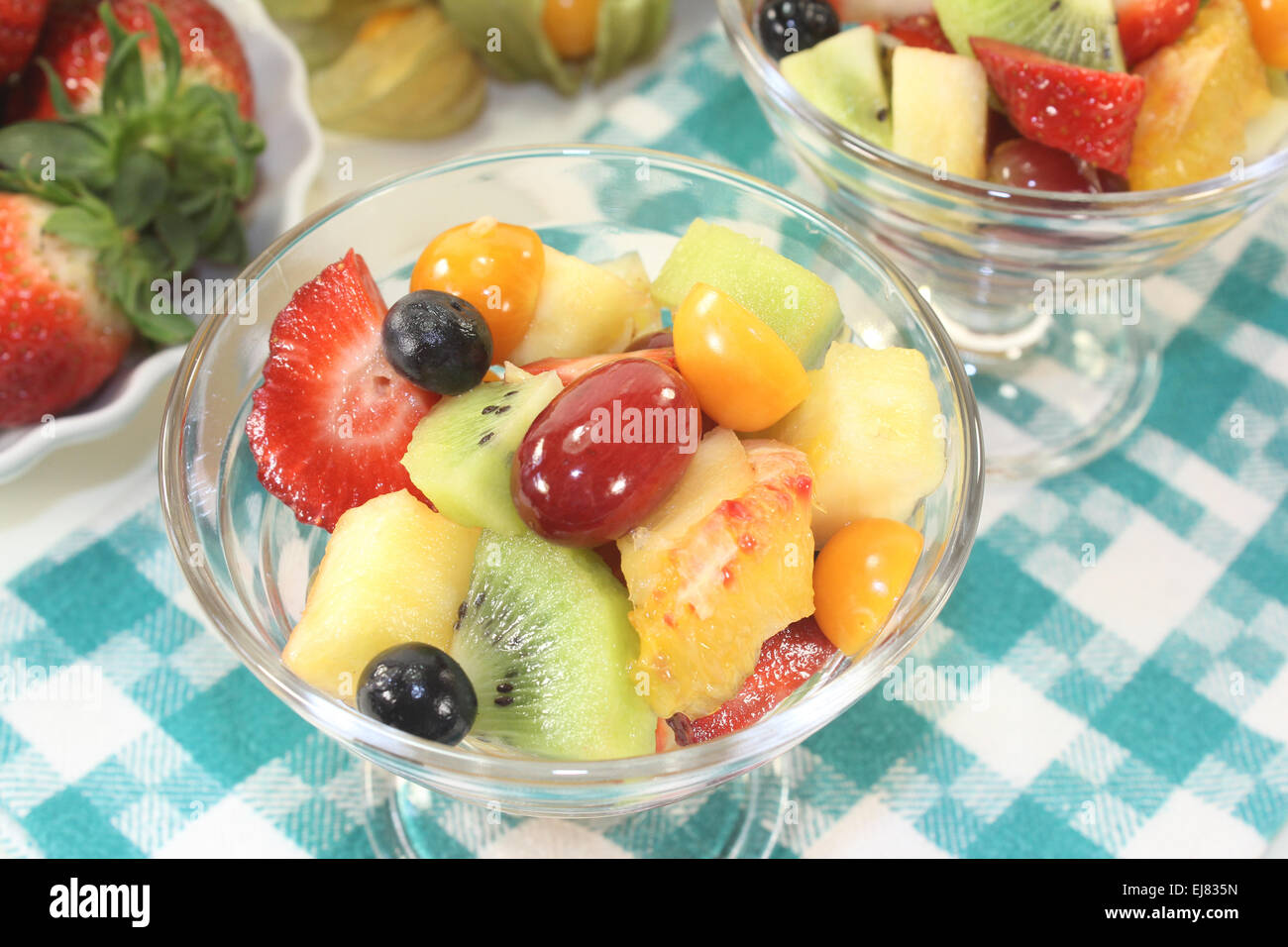 Fruit salad in a bowl Stock Photo - Alamy